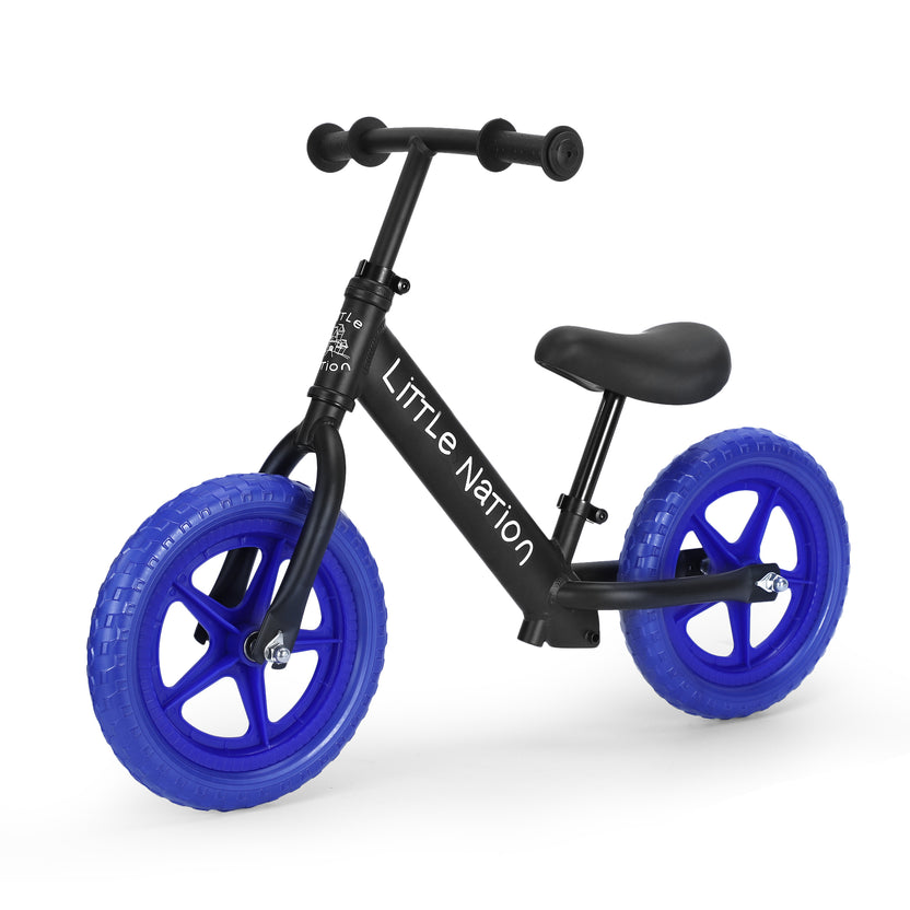 Balance Bike - Black frame and Blue wheels – Little Nation Australia